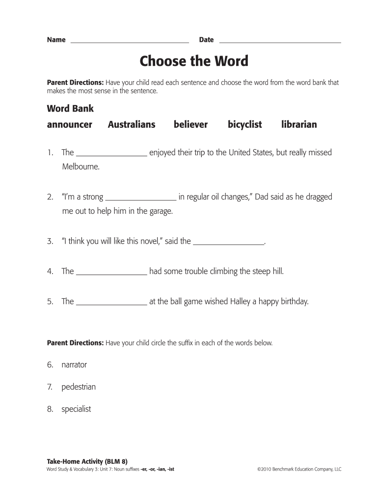 Fillable Online WordStudy2 Build Prefixes uni-, bi- tri- Vocabulary Fax ...