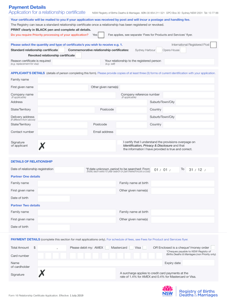 Relationship Certificate Format Pdf - Fill Online, Printable, Fillable ...