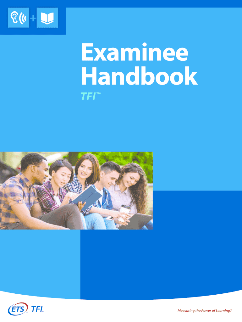 Fillable Online Examinee Handbook - Score Do I Need To Pass the TFI ...