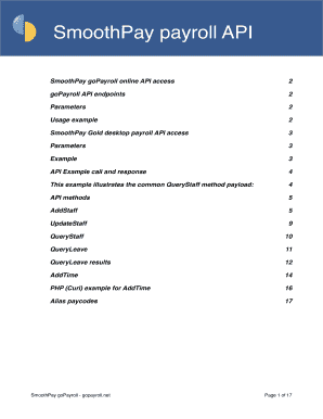 Fillable Online Learn all about SmoothPay desktop payroll - SmoothPay ...