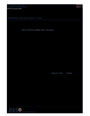 Fillable Online 3.1 Filing Medicare Part A Crossover Claims on the UB ...