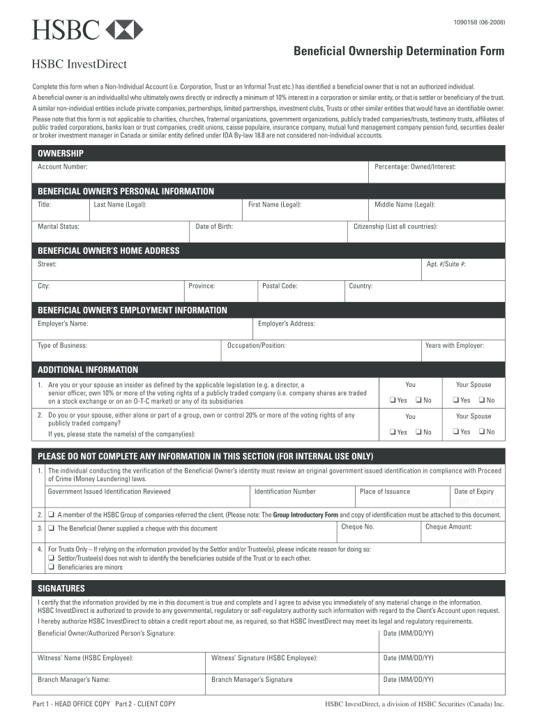 Fillable Online Hsbc Business Information Declaration Form - Fill ...
