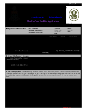 Fillable Online HPL Form 1 A - Department of Health Regulatory Services ...