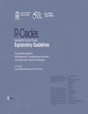 Fillable Online Residential Design Codes Explanatory Guidelines ...