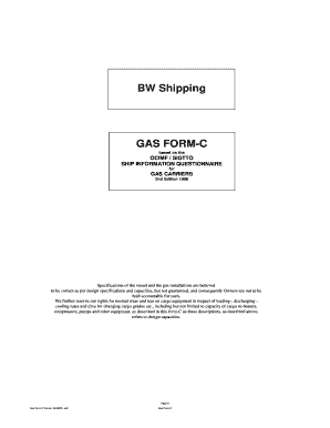 Fillable Online GAS FORM-C - BW LPG Fax Email Print - pdfFiller