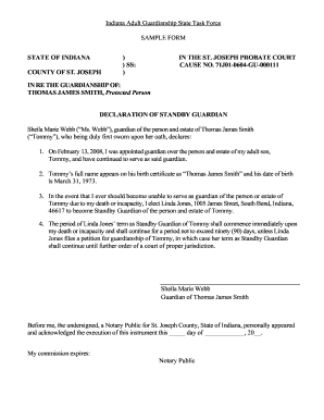 Fillable Online St. Joseph County, Indiana Probate Rules - the St ...