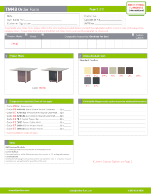 Fillable Online TM48 Order Form Fax Email Print - pdfFiller