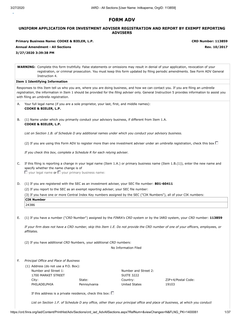 Fillable Online CRD Number: 113859 Fax Email Print - pdfFiller