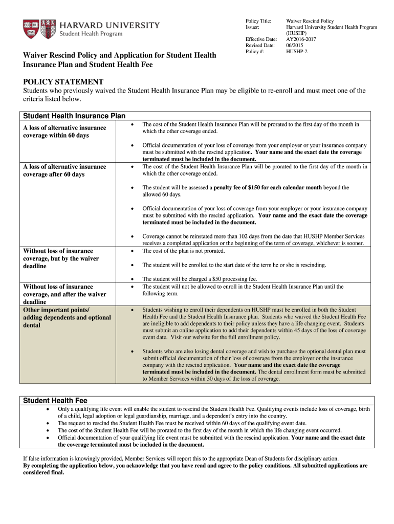 Fillable Online Fillable Online isites harvard Harvard University Fall ...