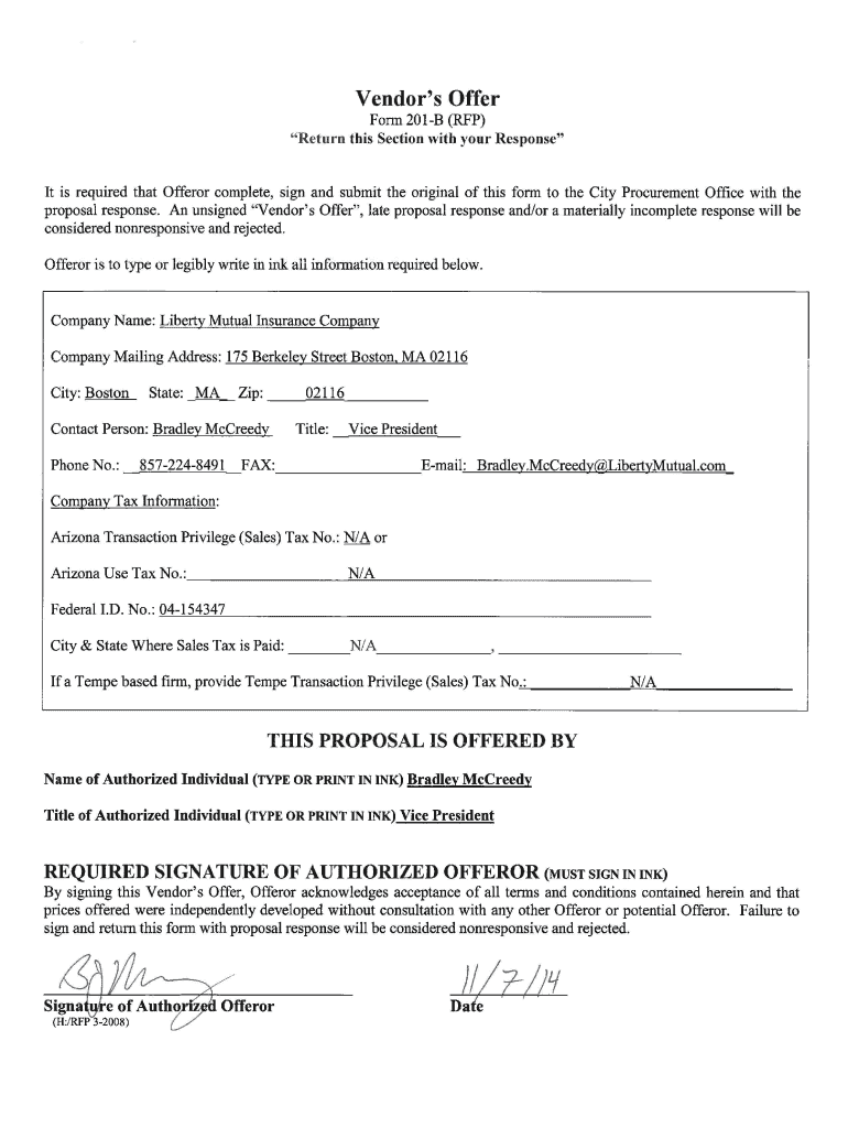 Fillable Online Proposal Checklist For Submittals and Submittal ...
