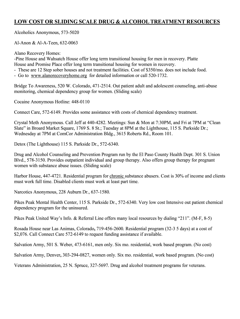 Fillable Online Alcoholics Anonymous, 573-5020 Fax Email Print - pdfFiller