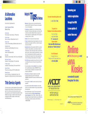 Fillable Online Renewing your vehicle registration through the MVA is ...