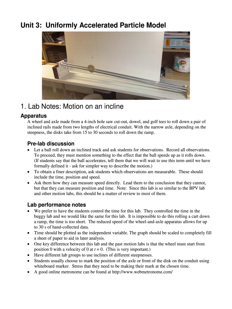 Fillable Online Introducing the uniform acceleration model Fax Email ...