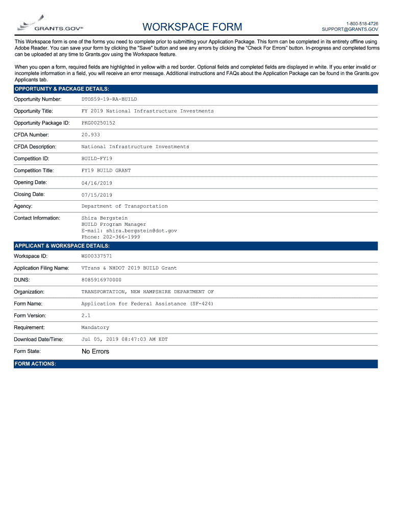 Fillable Online WORKSPACE FORM Fax Email Print - pdfFiller