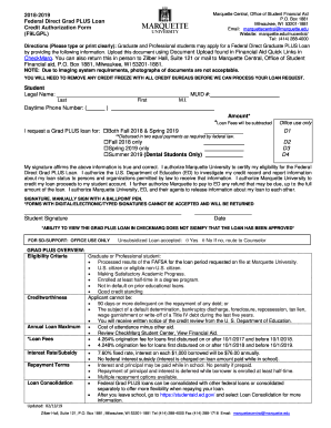 Fillable Online 2020-21 Federal Direct Grad PLUS Loan Credit ...