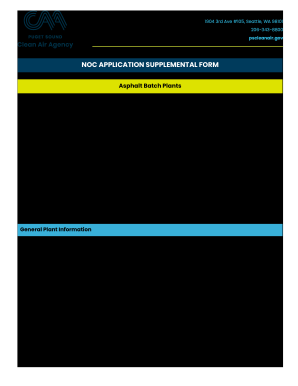 Fillable Online noc application supplemental form - Puget Sound Clean Air ... Fax Email Print ...