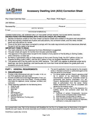 Fillable Online Plan Check Submittal Date: Plan Check / PCIS App #: Fax ...