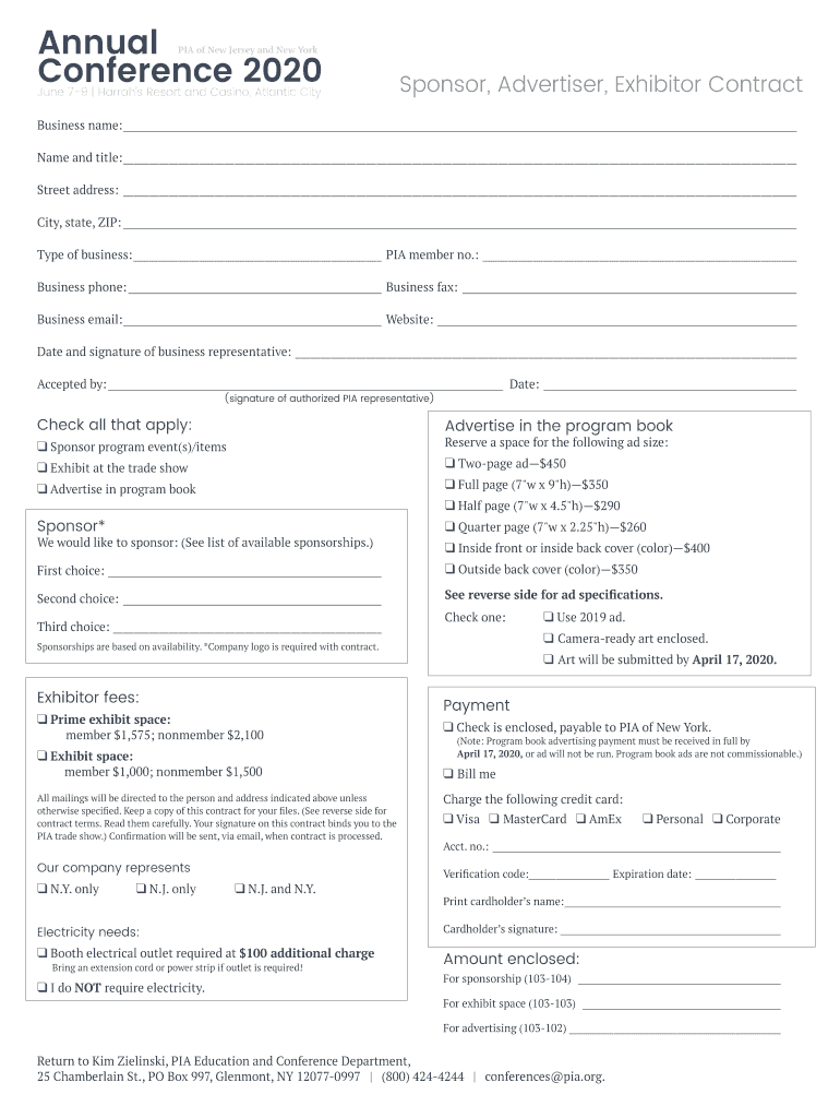 Fillable Online WHY PARTNER WITH PIA Fax Email Print - pdfFiller