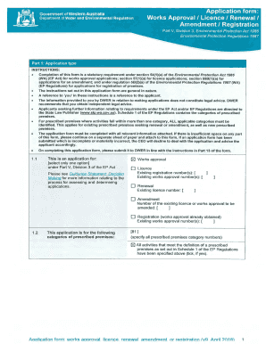 Fillable Online Works Approval / Licence Applications and Forms - Home ...