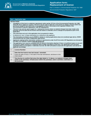 Fillable Online Replacement of licence Fax Email Print - pdfFiller