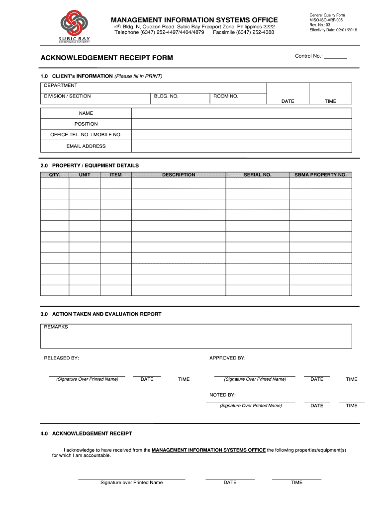 Fillable Online EMAIL ACCOUNT REQUEST FORM - Subic Bay Metropolitan ...