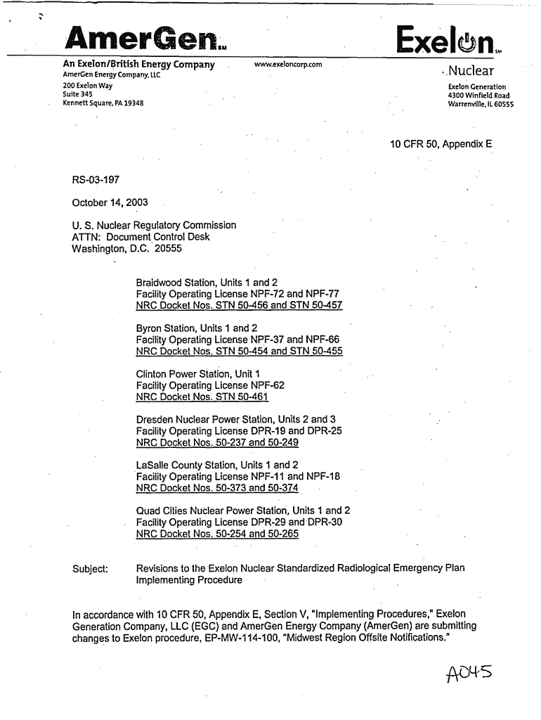 Fillable Online Revisions to the Nuclear Standardized Radiological ...