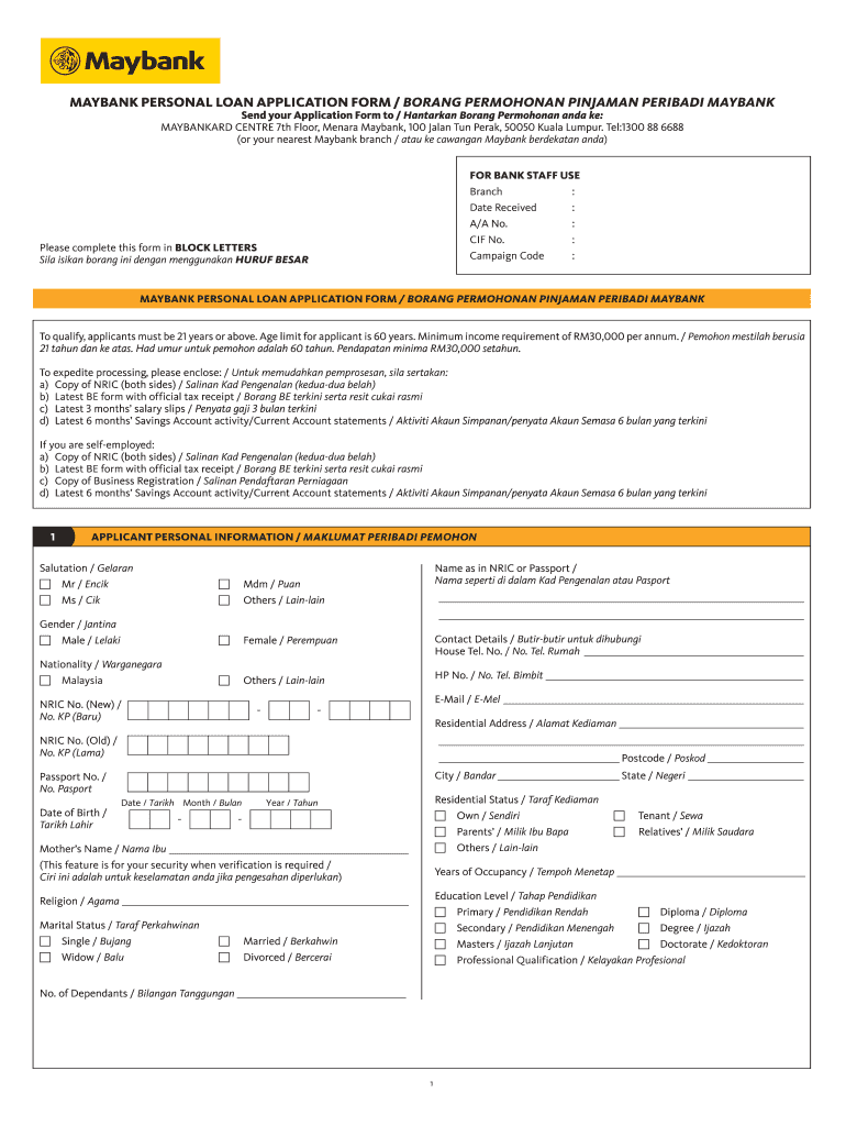 Penyata Bank Maybank - Fill Online, Printable, Fillable, Blank | pdfFiller