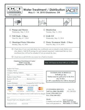 Fillable Online Water Treatment / Distribution Fax Email Print - pdfFiller