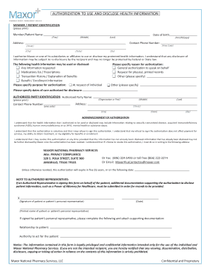 Fillable Online Authorization To Use and Disclose Form One Page 10242019 Fax Email Print - pdfFiller