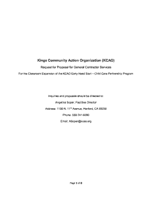 Fillable Online Kings Community Action Organization (KCAO) Fax Email ...