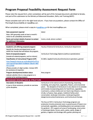 Fillable Online OPA Program Proposal Feasibility Assessment Request Form Fax Email Print - pdfFiller