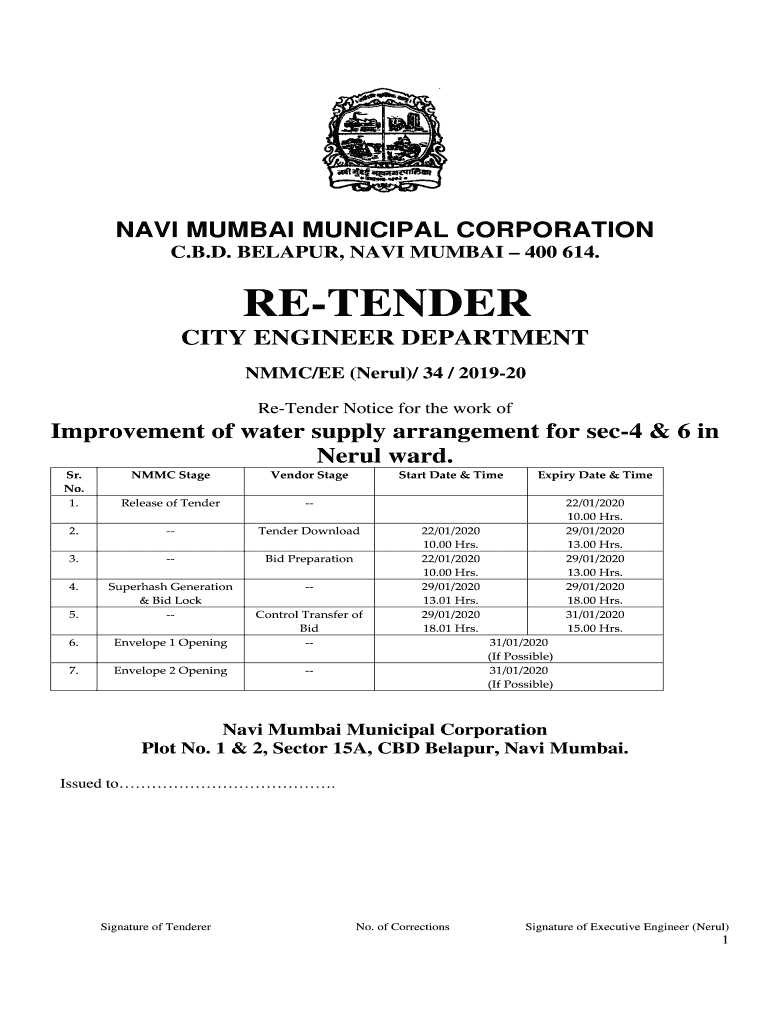 Fillable Online Department Structure - NMMC - Navi Mumbai Municipal ...