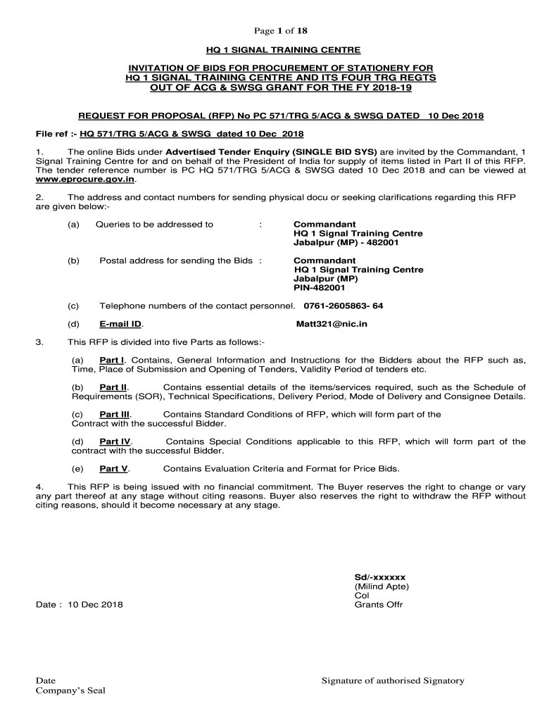 Fillable Online of 18 Date Signature of authorised Signatory Company's ...