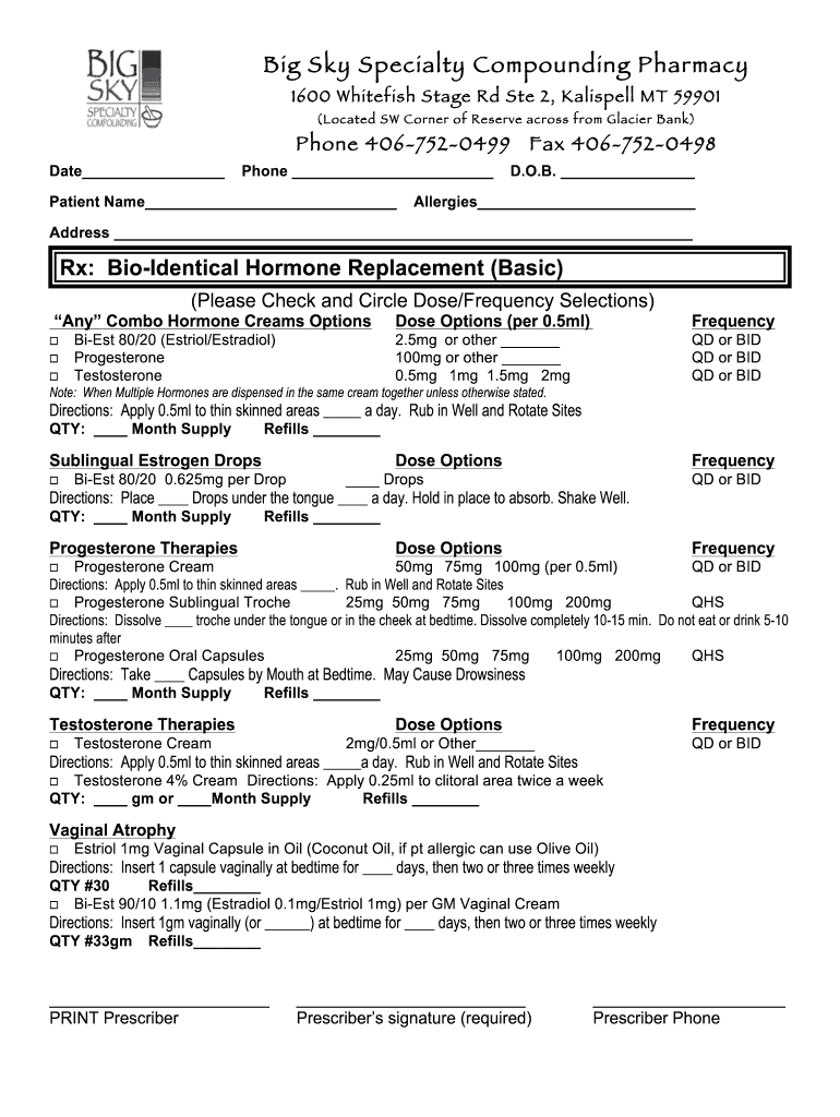 Fillable Online HRT Order Form 2018.docx Fax Email Print - pdfFiller