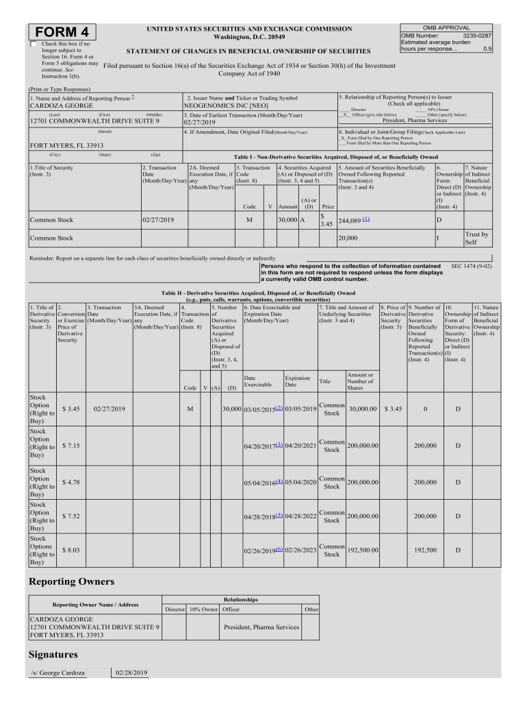Fillable Online /s/ George Cardoza Fax Email Print - pdfFiller