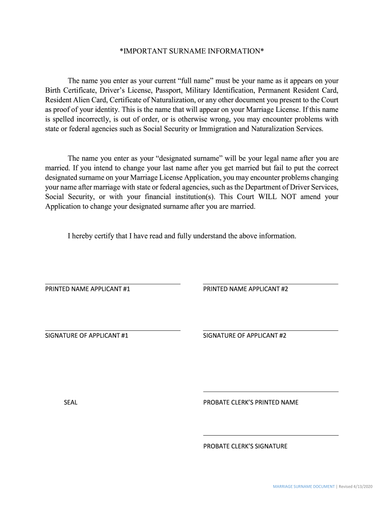 Fillable Online Download Surname Form Fax Email Print - pdfFiller