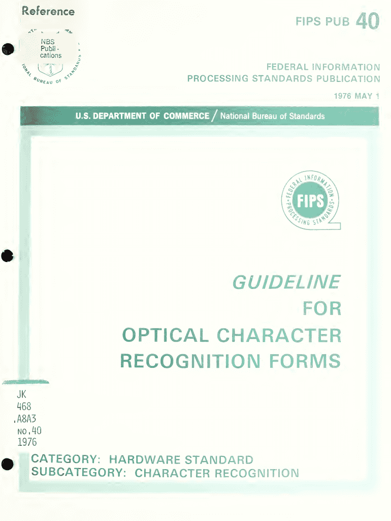Fillable Online Guideline for Optical Character Recognition Forms ...