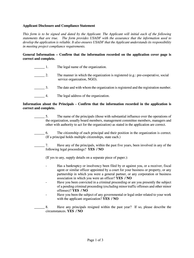 Fillable Online 609-Information Disclosure Statement Fax Email Print ...