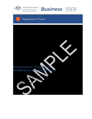 Fillable Online Sample Grant Application form - business-gov-au ...