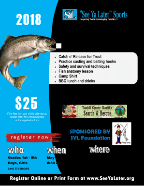 Fillable Online Kids Fishing Derby Information Sheet Fax Email Print ...