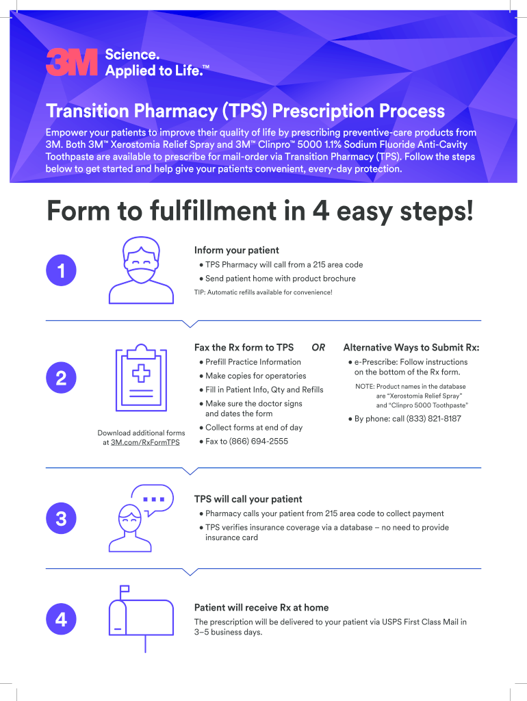 Fillable Online Transition Pharmacy (TPS) Prescription Process Fax ...