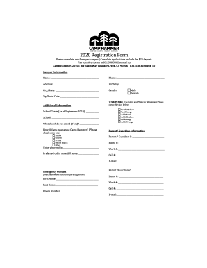 Fillable Online 2020 PAPER REGISTRATION FORMS.docx Fax Email Print ...