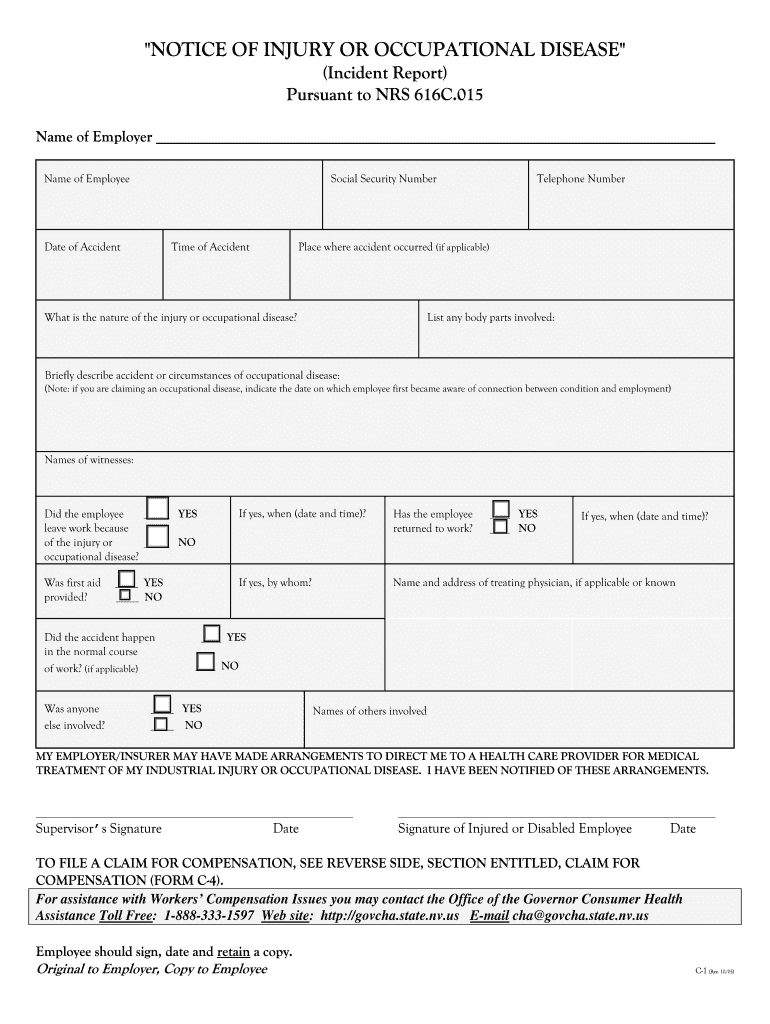 Fillable Online List any body parts involved: Fax Email Print - pdfFiller