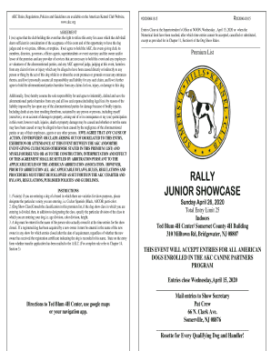 Fillable Online OFFICIAL AMERICAN KENNEL CLUB ENTRY FORM AKCRules ...