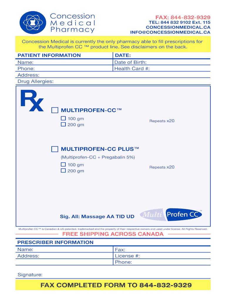 Multiprofen Cc - Fill Online, Printable, Fillable, Blank | pdfFiller