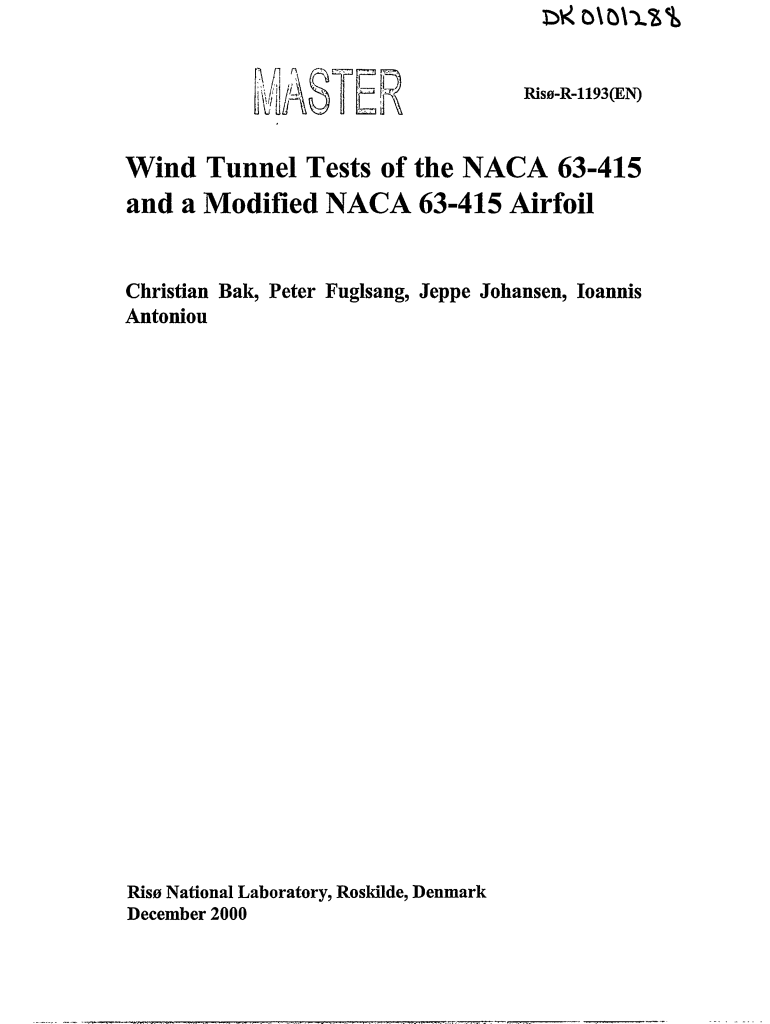 Fillable Online naca 63 415 Fax Email Print - pdfFiller