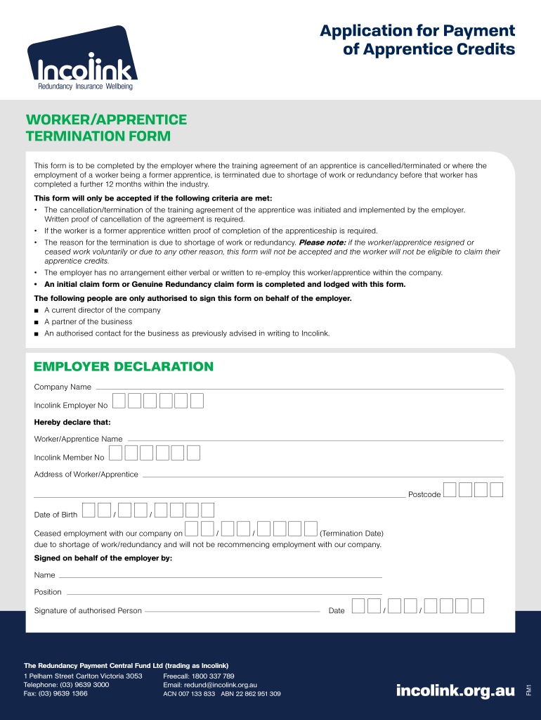 Fillable Online of Apprentice Credits Fax Email Print - pdfFiller