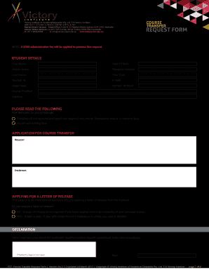 Fillable Online F27 - Course Transfer Form V.2.0 Fax Email Print - pdfFiller