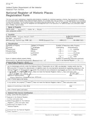 Fillable Online Recommendations on the National Register Eligibility of ...