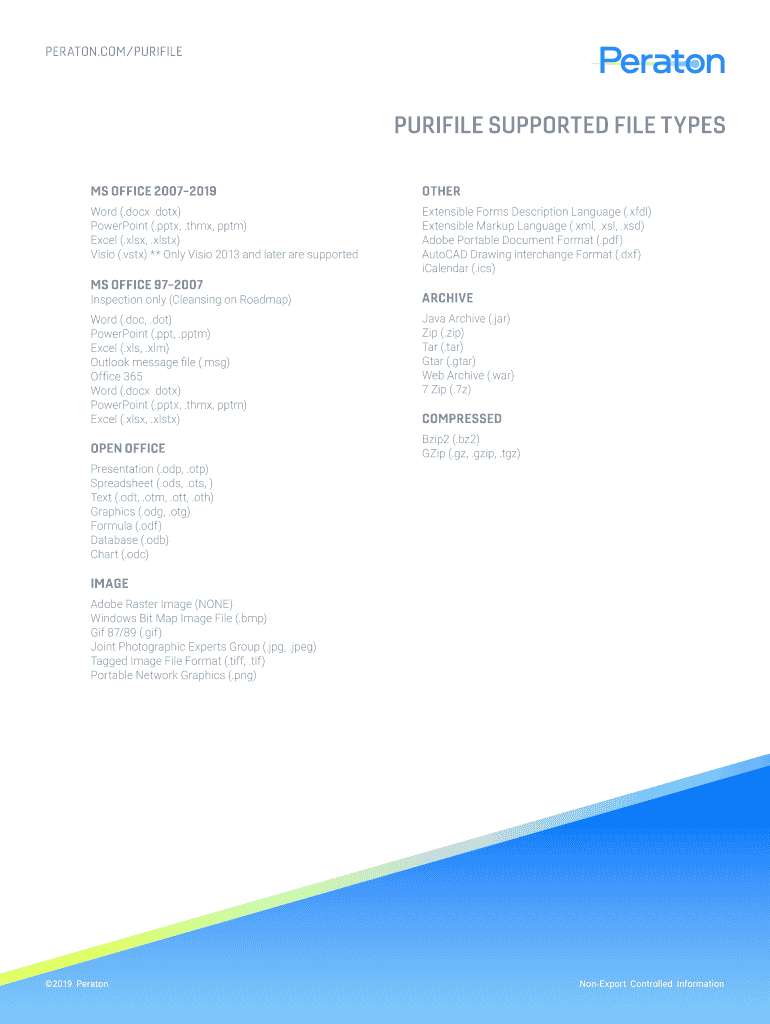 Fillable Online purifile supported file types - Peraton Fax Email Print ...